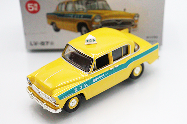 ミニカーショップ ケンボックス トミカリミテッドヴィンテージ★LV-87a★トヨタトヨペット クラウン 構内タクシー (黄/緑ライン) ※箱 ...