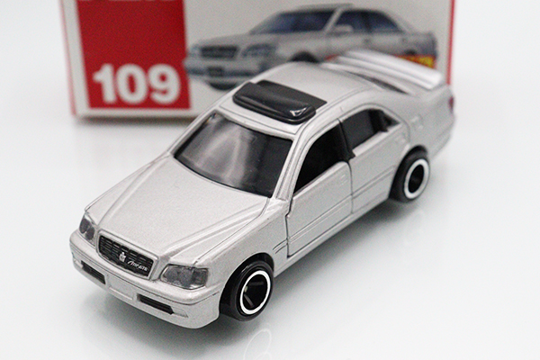 ミニカーショップ ケンボックス トミカ 赤箱★109★トヨタクラウン アスリート (シルバー) ※TOMY青ロゴ・新車シール・中国製・買取品・現状渡しMinicar shop KENBOX ...