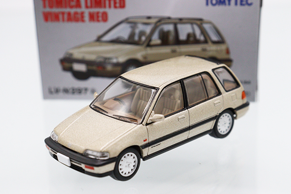 ミニカーショップ ケンボックス トミカリミテッドヴィンテージネオ★LV-N297a★ホンダシビック シャトル 56i(87年式/ベージュ・黒 ...