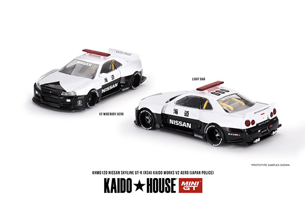ミニカーショップ ケンボックス MINI GT★KHMG120★日産スカイライン GT-R R34 Kaido Works (V2 Aero ...