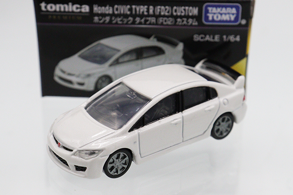 ミニカーショップ ケンボックス トミカプレミアム★★ホンダシビック タイプR FD2 カスタム(ホワイトパール) ※トミーアジア限定・箱少スレ ...