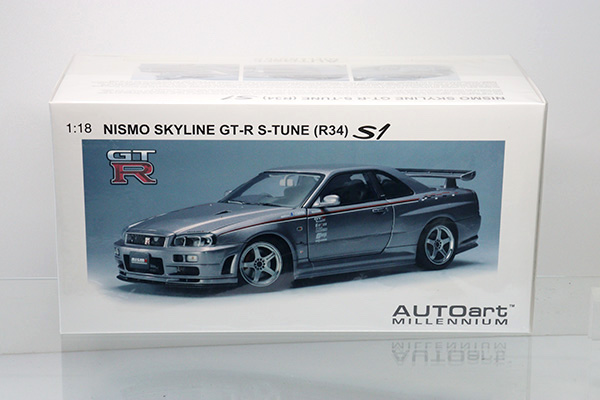 ミニカーショップ ケンボックス 1/12・1/18スケール★77358★日産スカイラインGT-R(R34) NISMO S-TUNE S1 ...