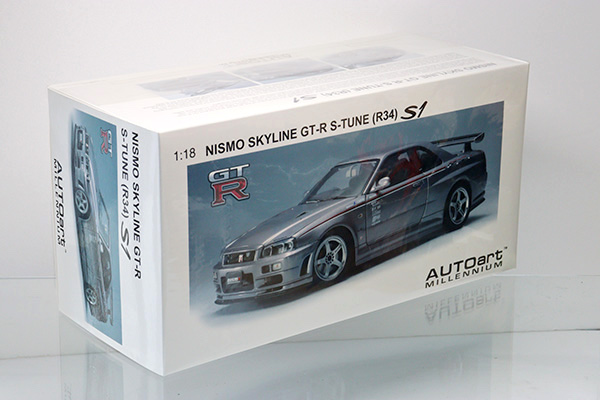 ミニカーショップ ケンボックス 1/12・1/18スケール★77358★日産スカイラインGT-R(R34) NISMO S-TUNE S1 ...