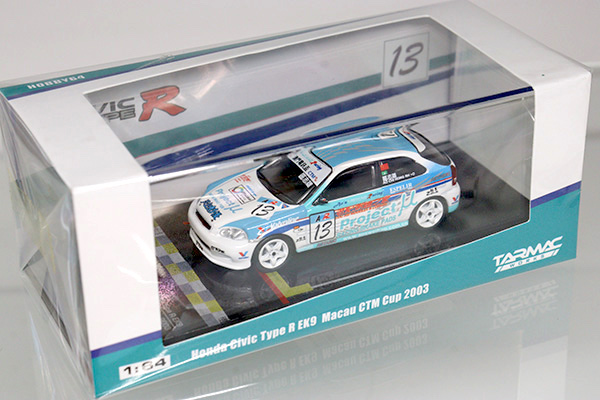 ミニカーショップ ケンボックス TARMAC WORKS★T64-010-03MAC★ホンダシビックタイプR EK9 Macau CTM ...
