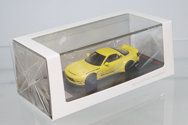 ミニカーショップ ケンボックス ignition model★1410★マツダRocket Bunny RX-7(FD3S)Yellow※1/64スケール・限定販売品・絶版品につき返品交換出来 ...