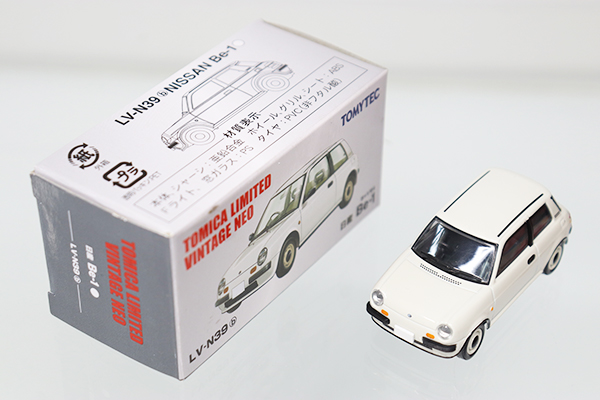 ミニカーショップ ケンボックス トミカリミテッドヴィンテージネオ★LV-N39b★日産Be-1 (白) ※撮影の為に開封しました・買取品・現状 ...