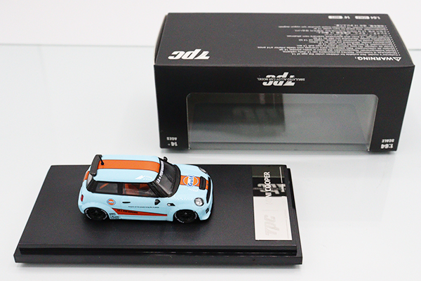 ミニカーショップ ケンボックス 1/64スケール★★ミニクーパー (GULF) ※TPC・買取品・現状渡しMinicar shop ...