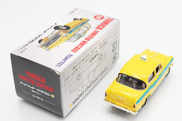 ミニカーショップ ケンボックス トミカリミテッドヴィンテージ★LV-87a★トヨタトヨペット クラウン 構内タクシー (黄/緑ライン) ※箱 ...