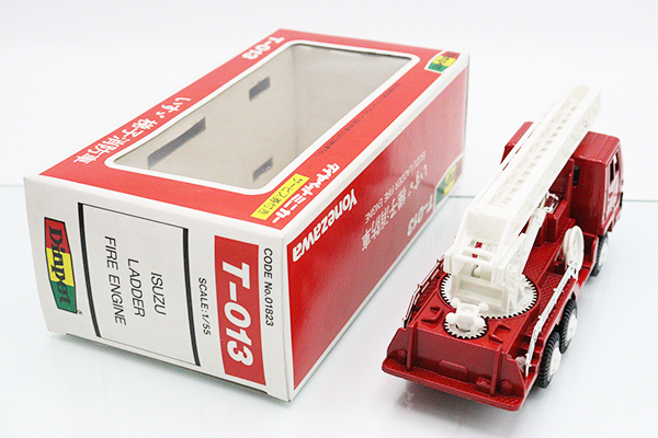 ミニカーショップ ケンボックス ダイヤペット★T-013★いすゞ梯子消防車 ※撮影の為に開封・ワンオーナーモデル・きれいです・箱少スレ・日本製 ...