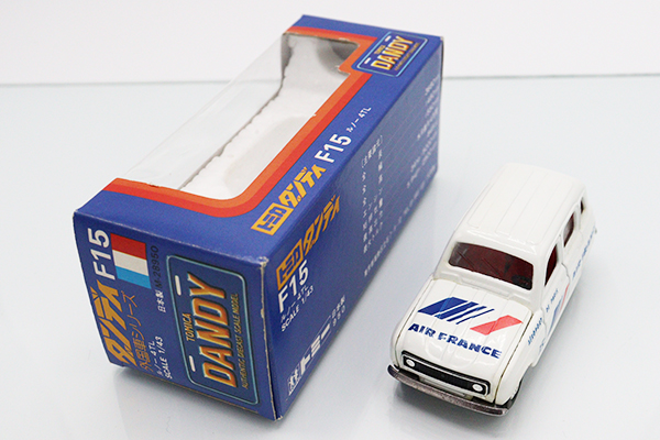 ミニカーショップ ケンボックス ダンディ★F15★ルノー4TL (AIR FRANCE) ※1/43スケール・箱少スレ・日本製・買取品・現状渡しMinicar shop KENBOX TOMICA