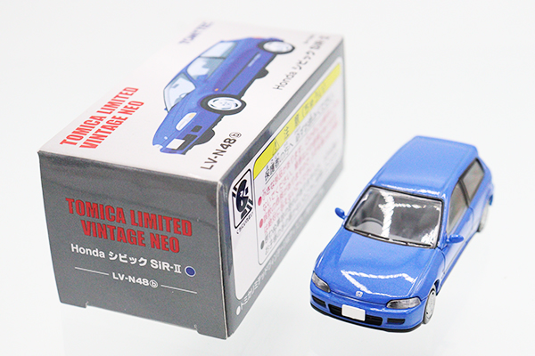 ミニカーショップ ケンボックス トミカリミテッドヴィンテージネオ★LV-N48b★ホンダシビックSiR-II(青) ※買取品・現状渡し ...