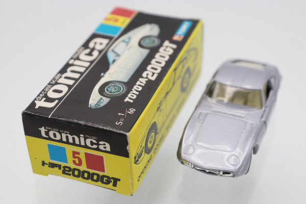 ミニカーショップ ケンボックス トミカ 黒箱★5★トヨタ2000GT 1F/2Cホイール (シルバー) ※フタ爪跡、めくれ・買取品・現状渡し ...