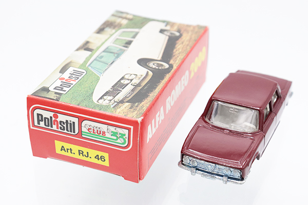 ミニカーショップ ケンボックス POLISTIL★RJ 46★アルファロメオ2000 ※ポリスティル・イタリア製・フタ少破れ・買取品・現状渡し ...