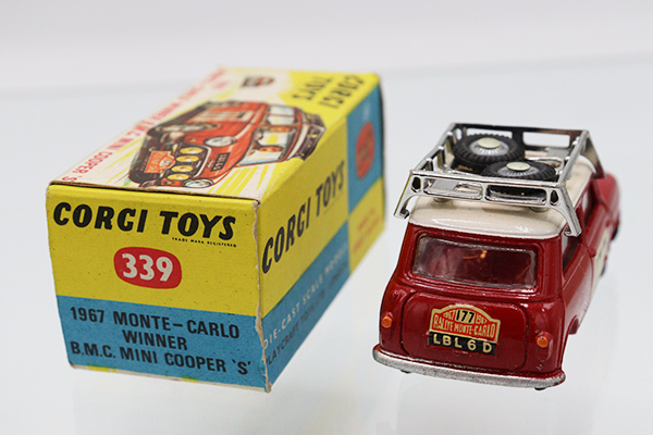 ミニカーショップ ケンボックス CORGI TOYS★339★BMCミニクーパー 'S' 1967 MONTE-CARLO WINNER ...