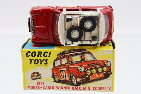 ミニカーショップ ケンボックス CORGI TOYS★339★BMCミニクーパー 'S' 1967 MONTE-CARLO WINNER ...