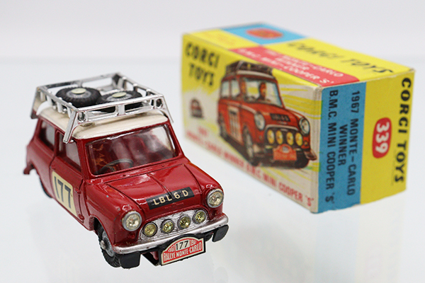 ミニカーショップ ケンボックス CORGI TOYS★339★BMCミニクーパー 'S' 1967 MONTE-CARLO WINNER ...