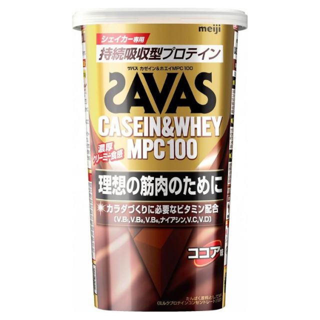 ザバス カゼイン＆ホエイ MPC100 ココア味 210g けんこーさかすドットコム