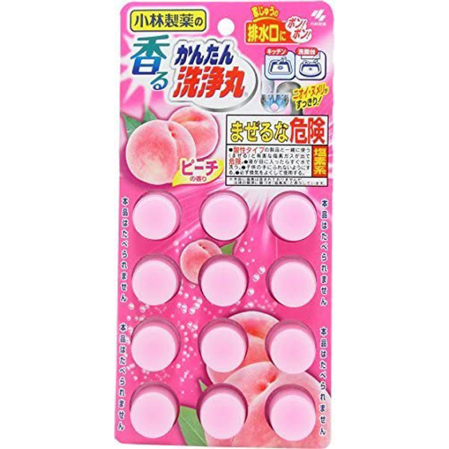 香るかんたん洗浄丸 ピーチの香り 12錠 けんこーさかすドットコム