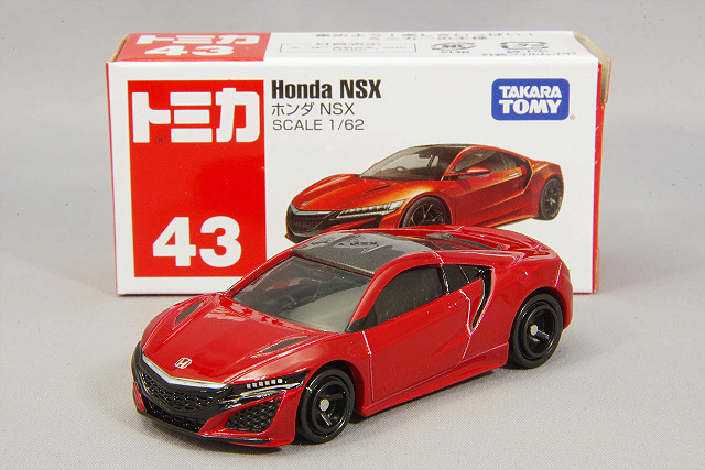 トミカ No.43 1/62 ホンダ NSX レッド