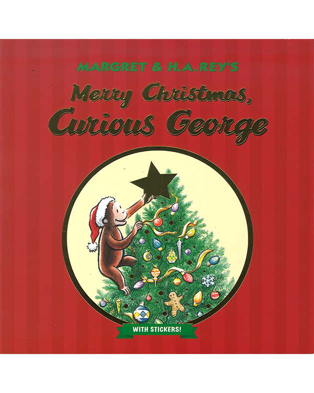 *CH* MERRY CHRISTMAS, CURIOUS GEORGE W/STICKERS こども英語教材 Kids Mart