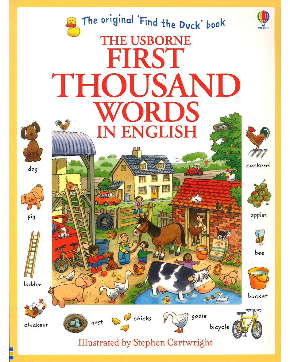 KM229: USBORNE FIRST THOUSAND WORDS IN ENGLISH こども英語教材 Kids Mart