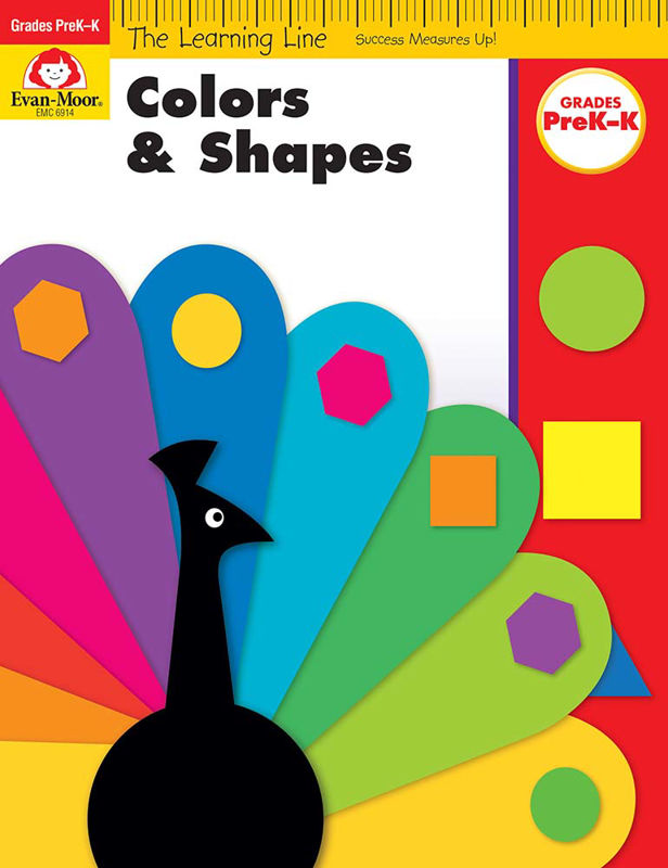【会員限定】COLORS & SHAPES (EVAN-MOOR LEARNING LINE) こども英語教材 Kids Mart