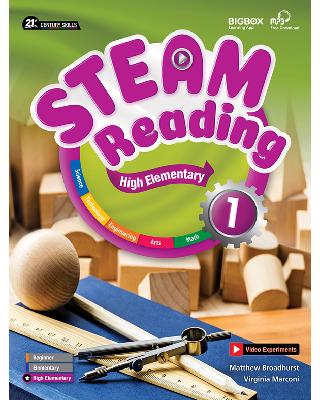STEAM READING HIGH ELEMENTARY 1: Student Book w/Workbook こども英語教材 Kids Mart