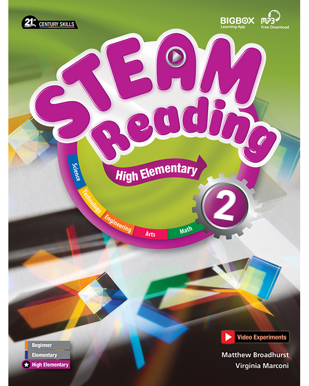 STEAM READING HIGH ELEMENTARY 2: Student Book w/Workbook こども英語教材 Kids Mart