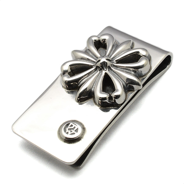 トラヴィスワーカー TRAVIS WALKER Sterling Silver Money Clip w/ Regal Cross ...
