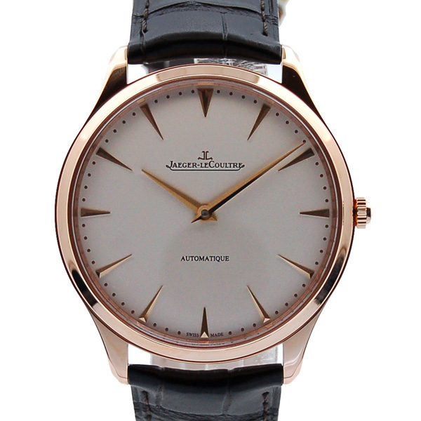 ジャガールクルト Jaeger LeCoultre マスターウルトラスリム41 Q1332511 18KPG アイボリー 革ベルト 新品 ...
