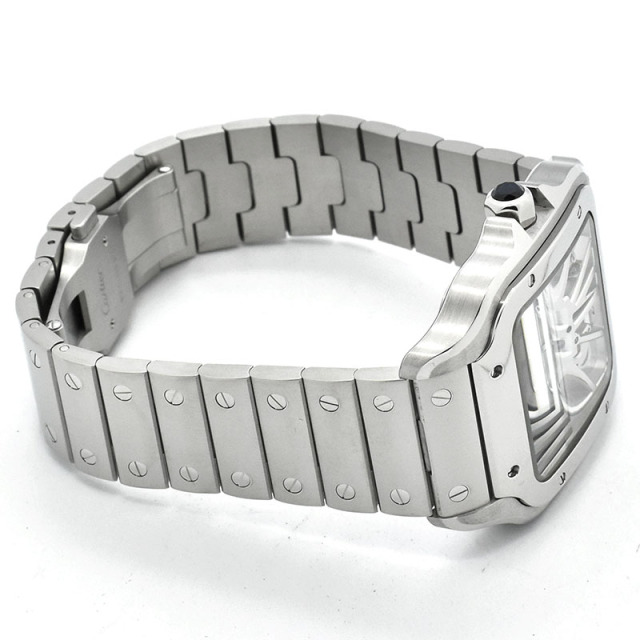 カルティエ CARTIER サントス ドゥ カルティエ スケルトン ウォッチ LM WHSA0007 中古