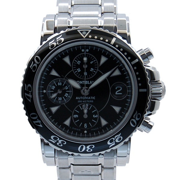 モンブラン MONTBLANC スポーツ クロノグラフ 3273 41mm メンズ 自動巻 ブラック SS 新品 Zetton(ゼットン)