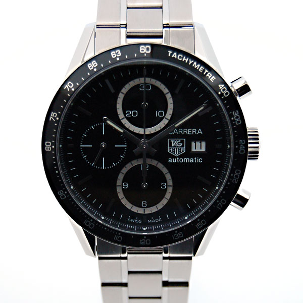 タグホイヤー TAG HEUER カレラタキメトリック クロノグラフ CV2010.BA0794 SS ブラック 自動巻 100m防水 最終型 新品 Zetton(ゼットン)