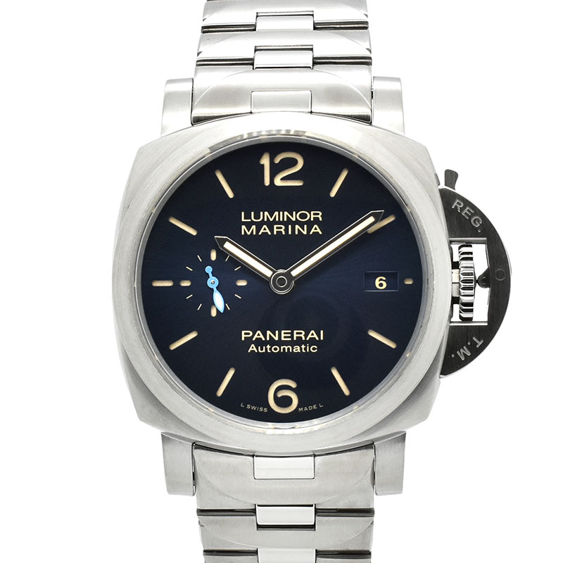 パネライ PANERAI ルミノール マリーナ 42mm PAM01028 ブルー 中古