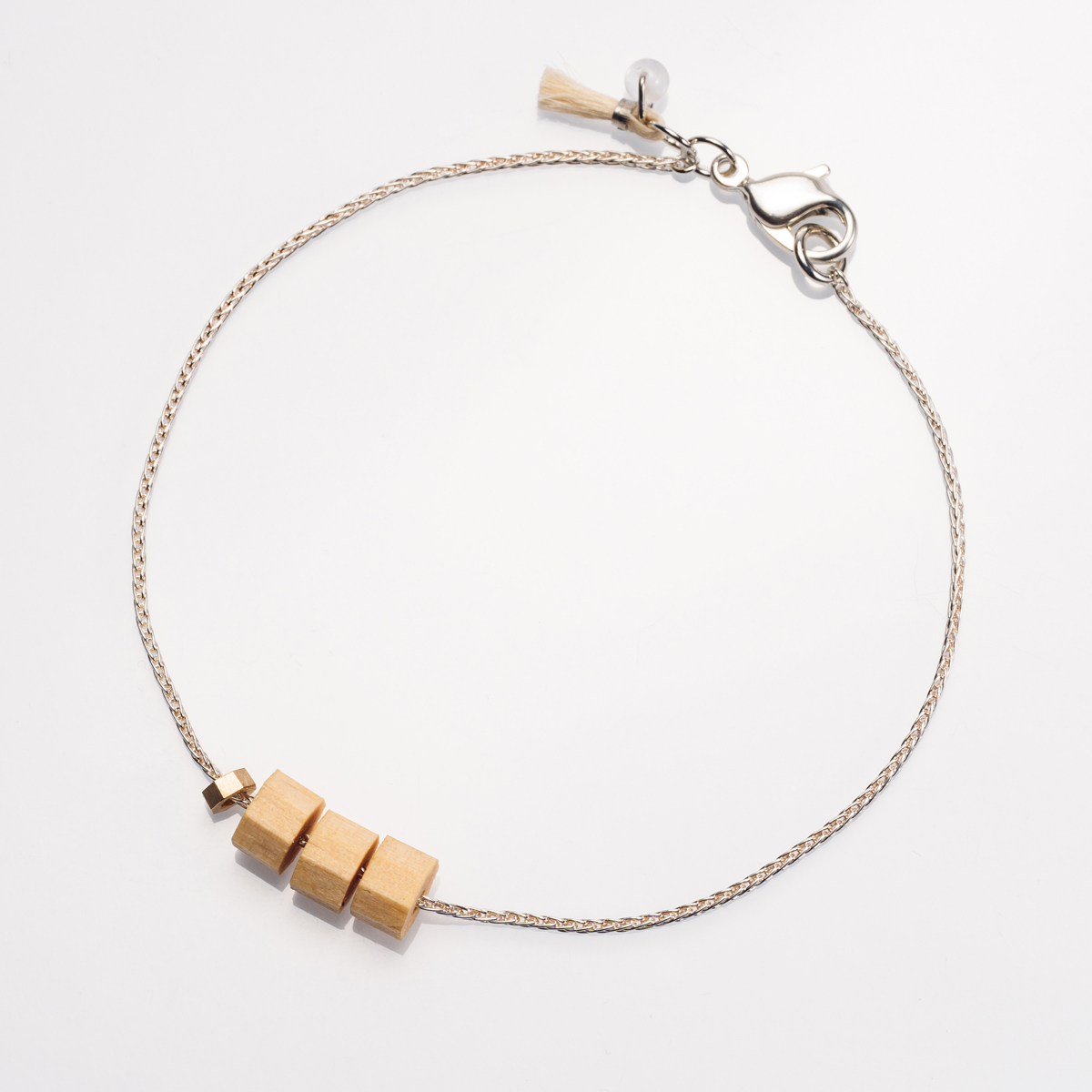 ブレスレット ヒノキビーズ イエローゴールド | KIYOME produced by ISE宮忠