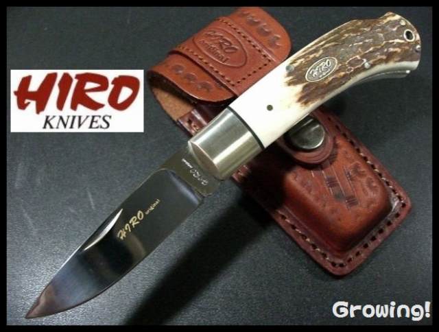 ナイフショップ グローイング！ HIRO KNIVES【ヒロ ナイフ】 サーティーフォー スタッグ