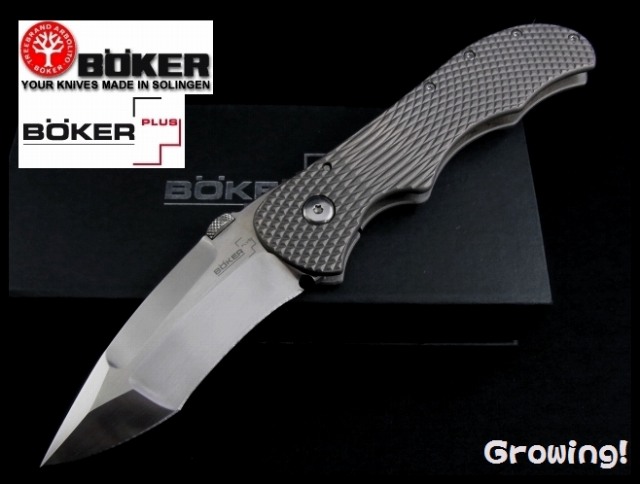 ナイフショップ グローイング！ BOKER PLUS【ボーカー・プラス】 マナロ フォルダー 【440C】【チタン】MANARO