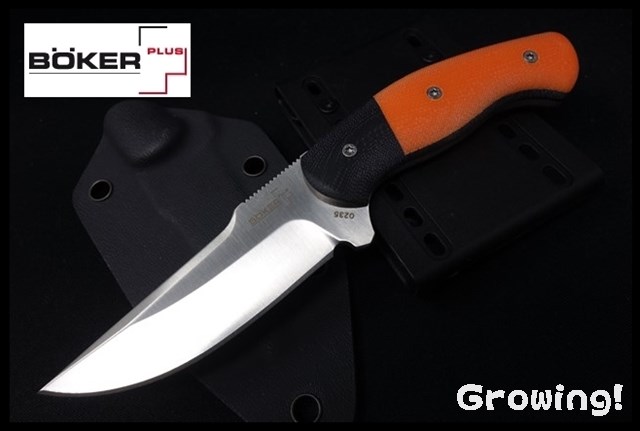 ナイフショップ グローイング！ BOKER PLUS【ボーカープラス】 マイクロ アリゲーター 【440C】【G-10】Micro Alligator フィックスド