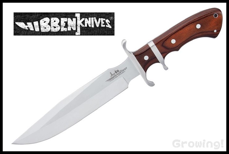 ナイフショップ グローイング！ Gil Hibben【ギル・ヒブン】 サブヒルトファイター 【5Cr15MoV】【ウッド】Sub-Hilt Fighter フィックスド