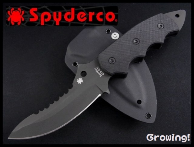 ナイフショップ グローイング！ Spyderco【スパイダルコ】 ピグミー・ウォリアー【ブラック】【BD1】【G-10】Pygmy Warrior