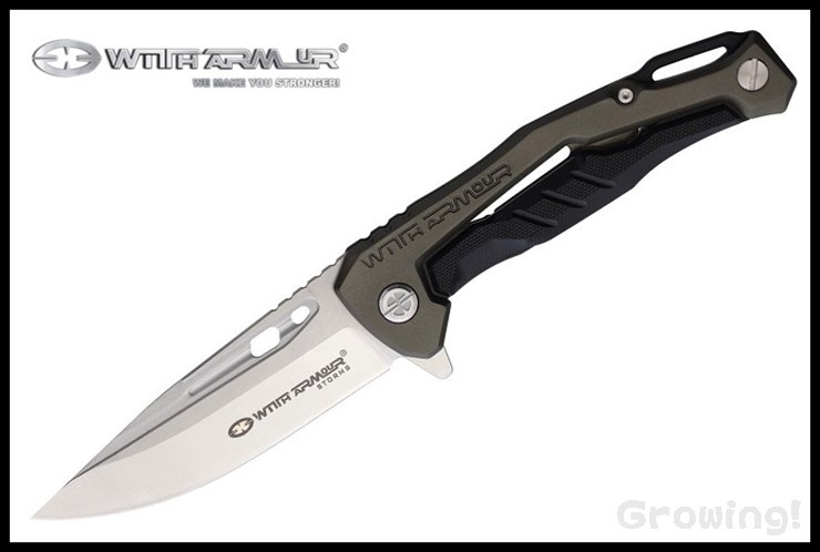 ナイフショップ グローイング！ witharmour【ウィズアーマー】 トール 【D2】【フリッパー】【アルミニウム】Thor 折りたたみ
