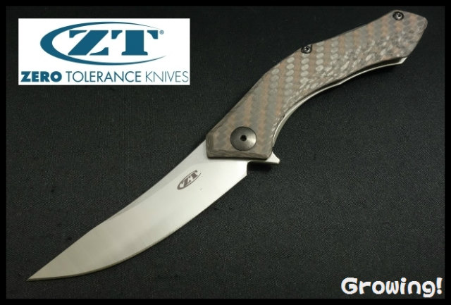 ナイフショップ グローイング！ ZT【ゼロ トレランス】 ZT0460 【S35VN】【フリッパー】【カーボン＆チタニウム】Zero ...