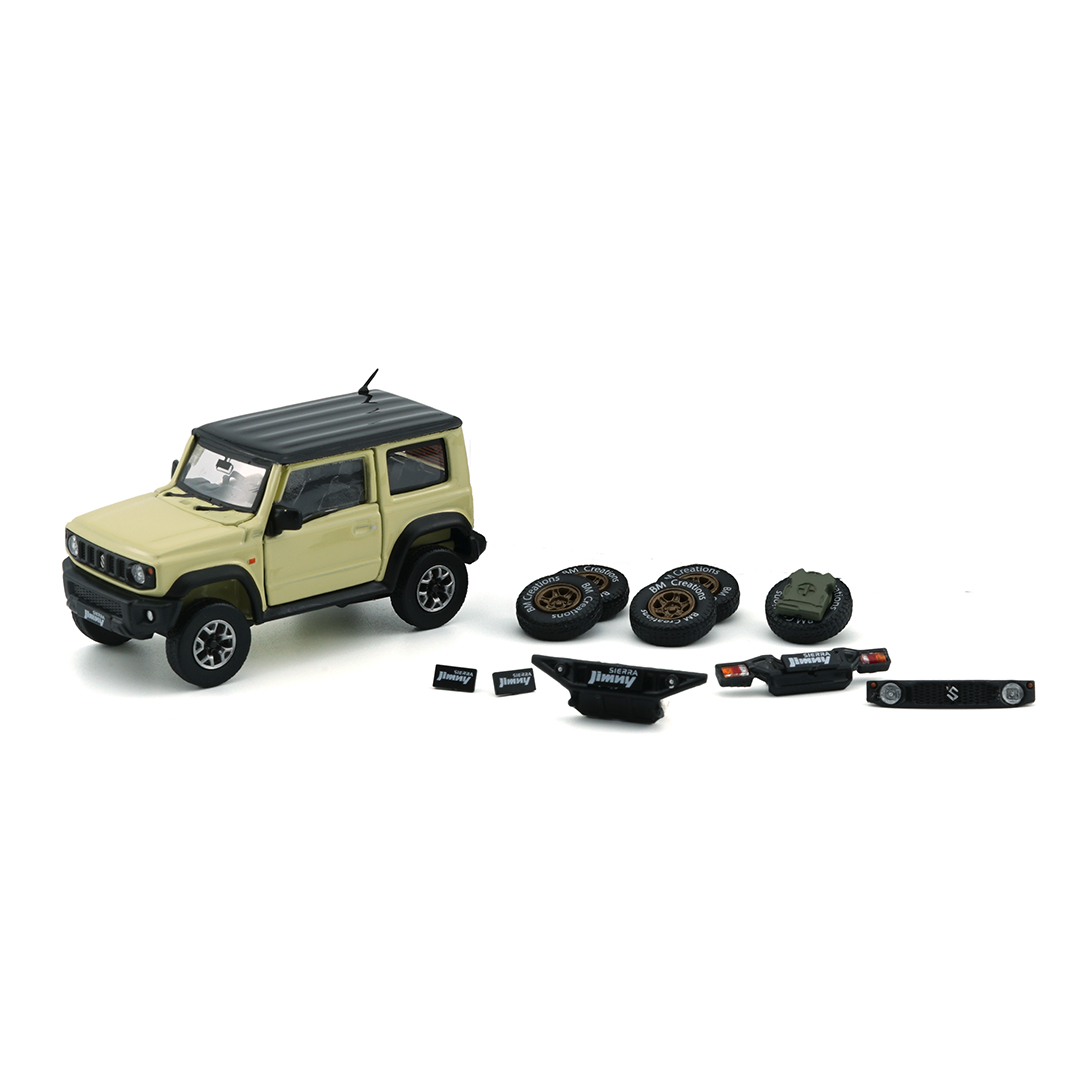 BM CREATIONS スズキ ジムニー (JB74) 2018 メタリックシフォンアイボリー/ブラックトップ RHD KB MART