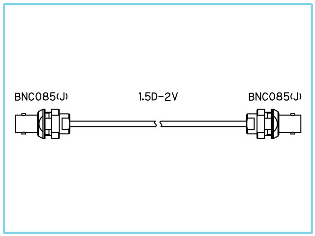 BNC・BJ型同軸ケーブル(1.5D-2V)【RoHS】 BNC085-ケーブル仕上全長-1.5D-2V