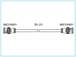BNC・P型同軸ケーブル(3D-2V)【RoHS】 BNC048-ケーブル仕上全長-3D-2V