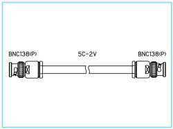 BNC・P(75Ω)型同軸ケーブル(5C-2V)【RoHS】 BNC138-ケーブル仕上全長-5C-2V