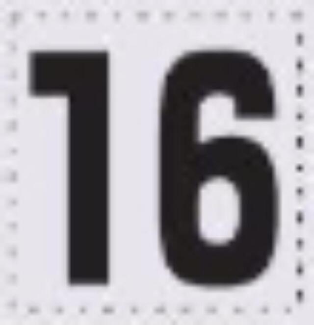 工事資材コム | sk-561用 切り文字シール「16」 tks-sk-561-16