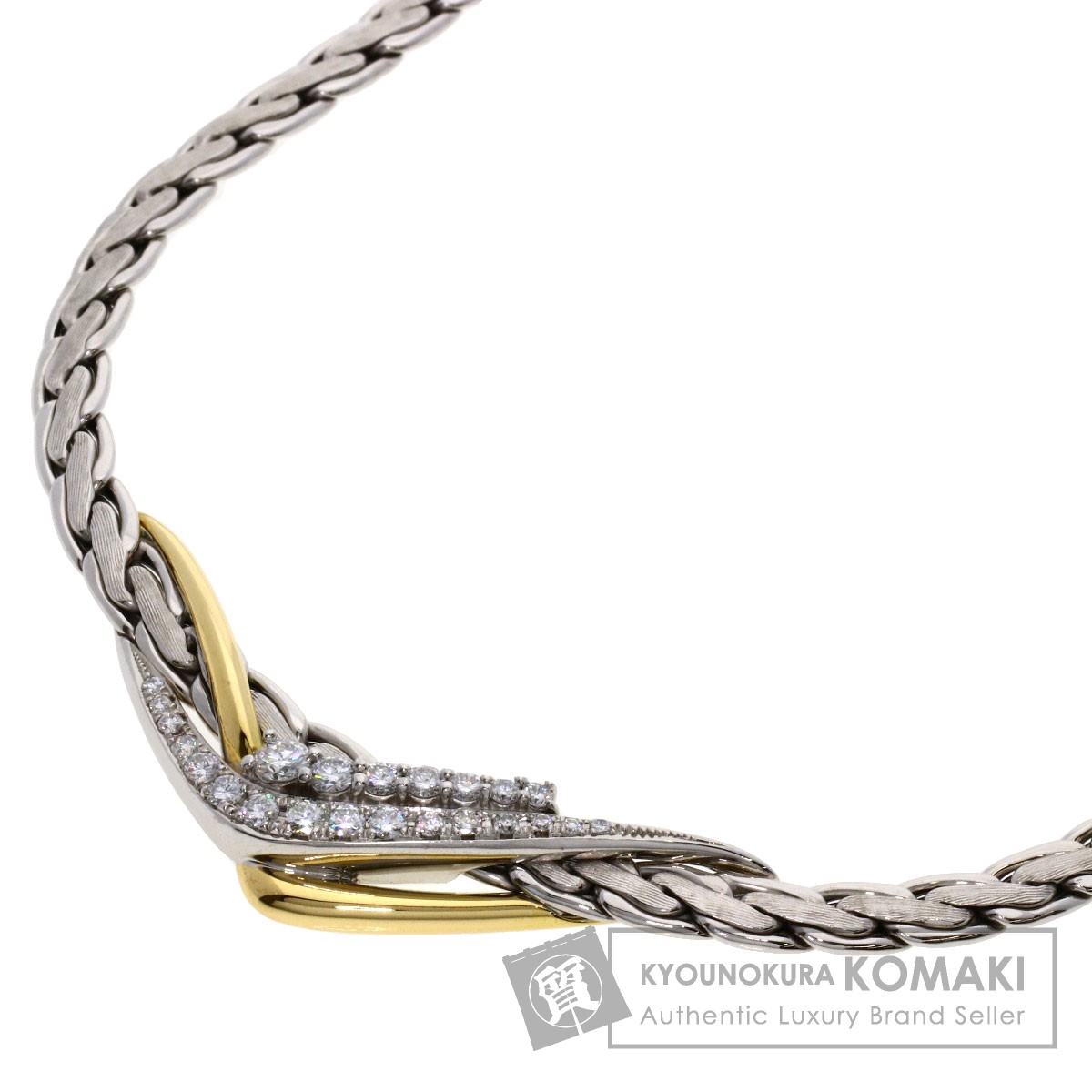 Jeunet ジュネ ダイヤモンド ネックレス プラチナPT900/K18YG レディース ブランド京の蔵小牧 ネット販売部