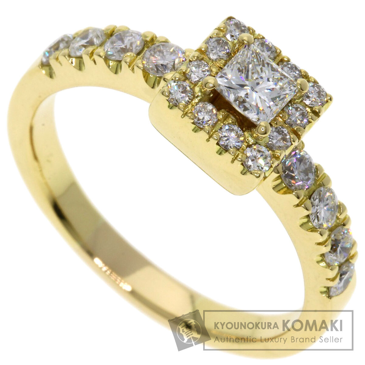 【PickupSALE開催! 5/9～5/12 10時迄!】0.41ct ダイヤモンド リング・指輪 K18イエローゴールド 8.2g レディース ブランド京の蔵小牧 ネット販売部