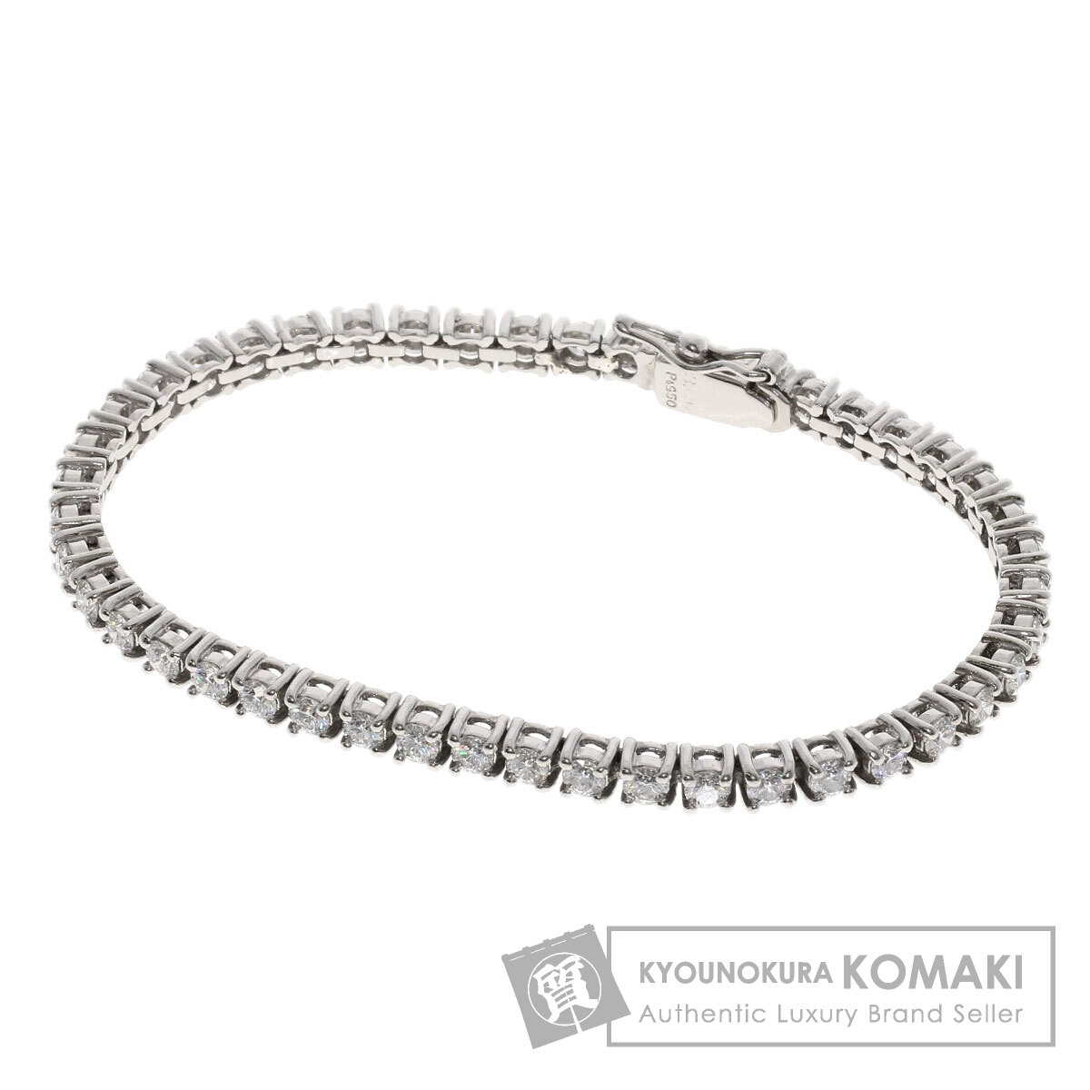 【SummerSALE開催! 8/9～8/18 10時迄!】3ct ダイヤモンド ブレスレット プラチナPT950 11.9g レディース ブランド京の蔵小牧 ネット販売部